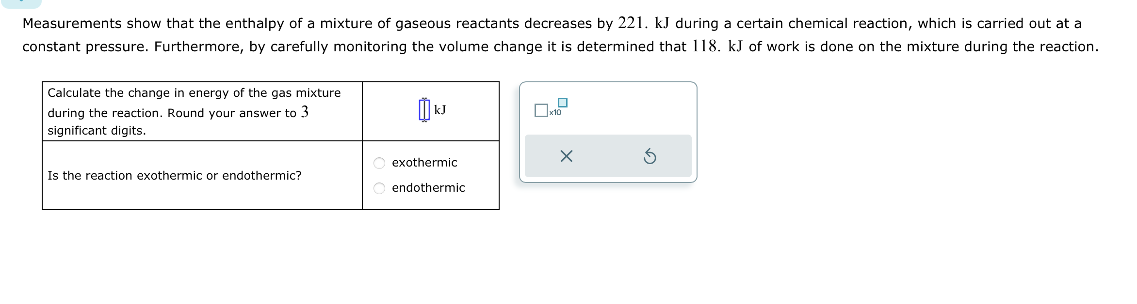 Solved Measurements show that the enthalpy of a mixture of | Chegg.com