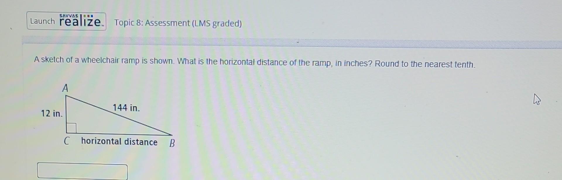 Solved A sketch of a wheelchair ramp is shown. What is the | Chegg.com