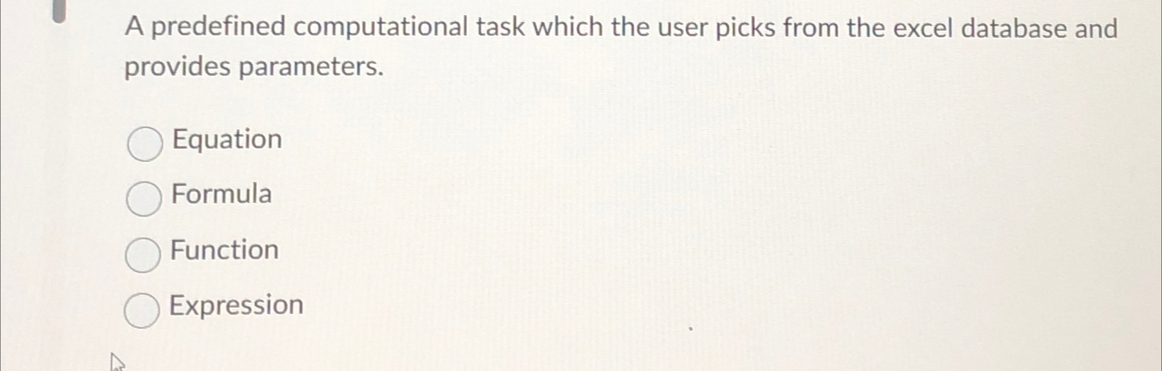Solved A predefined computational task which the user picks | Chegg.com