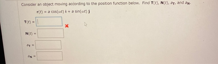Solved Consider an object moving according to the position | Chegg.com