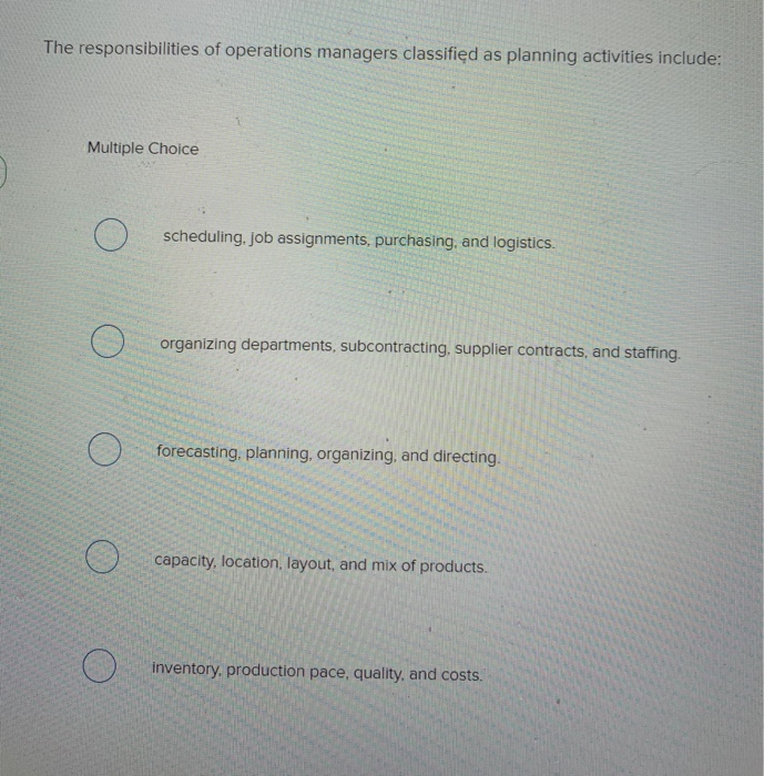 Solved Productivity is expressed as: Multiple Choice o | Chegg.com