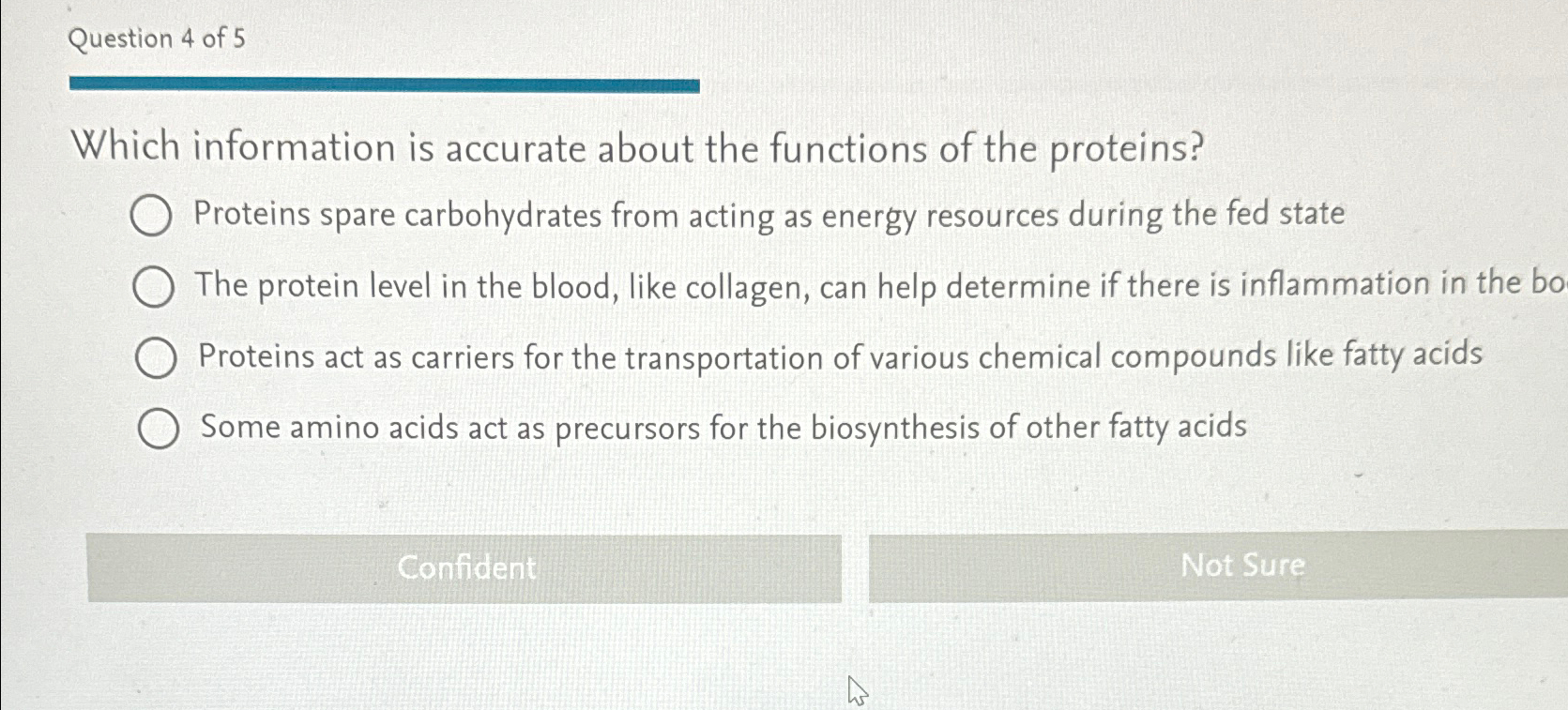 Solved Question 4 ﻿of 5Which information is accurate about | Chegg.com