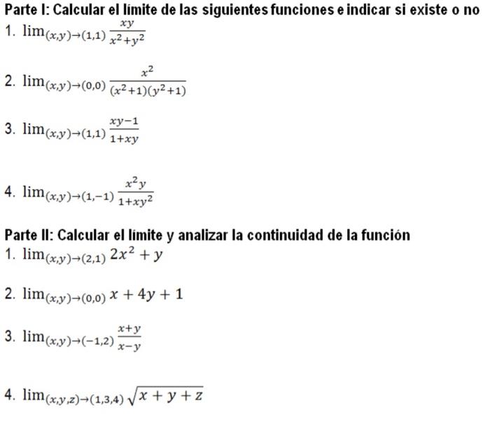 Solved 1. Calculate the limit of the following functions and | Chegg.com