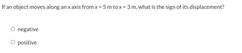 Solved If an object moves along an \\( x \\) axis from \\( | Chegg.com