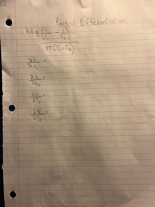 Solved Partial Differentiation. | Chegg.com