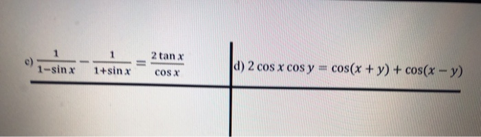 Solved 2. Prove each identity. Use proper mathematical | Chegg.com