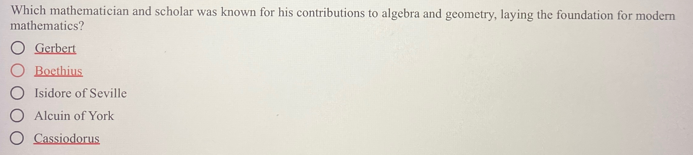 Solved Which mathematician and scholar was known for his | Chegg.com