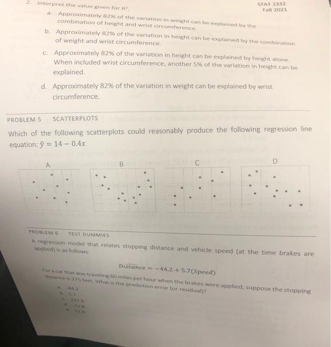 Solved PROBLEM STAT 2332 Fall 2021 ALPHABET SOUP Suppose the | Chegg.com