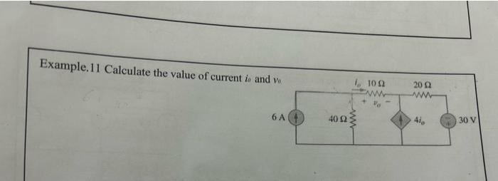 Solved Example. 11 Calculate the value of current i ar | Chegg.com