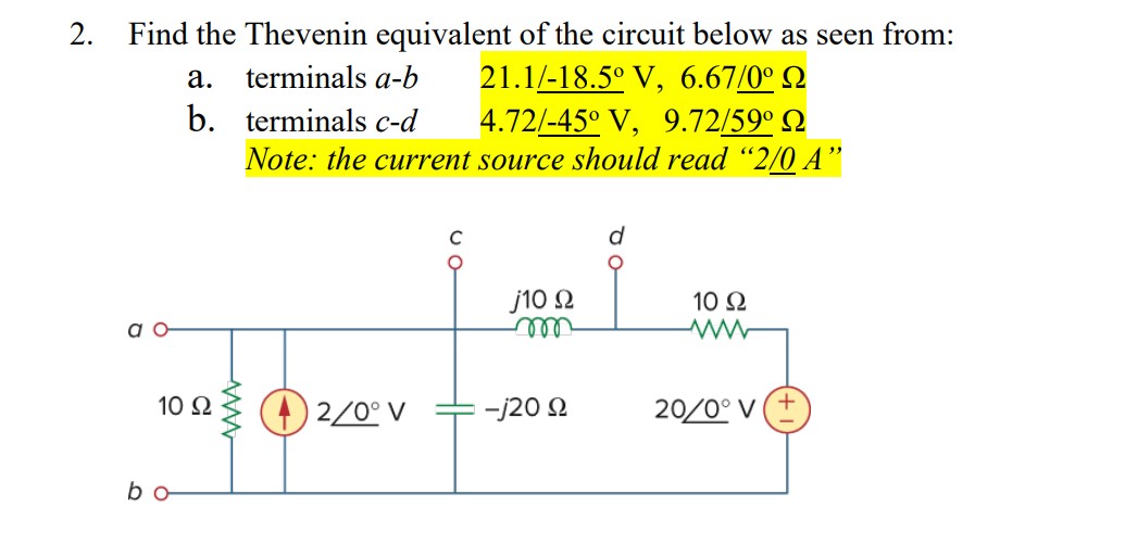Solved Find the Thevenin equivalent of the circuit below as | Chegg.com