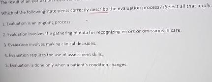 Solved Which of the following statements correctly describe | Chegg.com