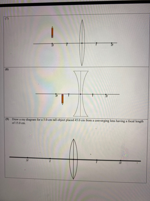 Solved Ray Tracing Worksheet Lab for Lenses Hide Folder | Chegg.com