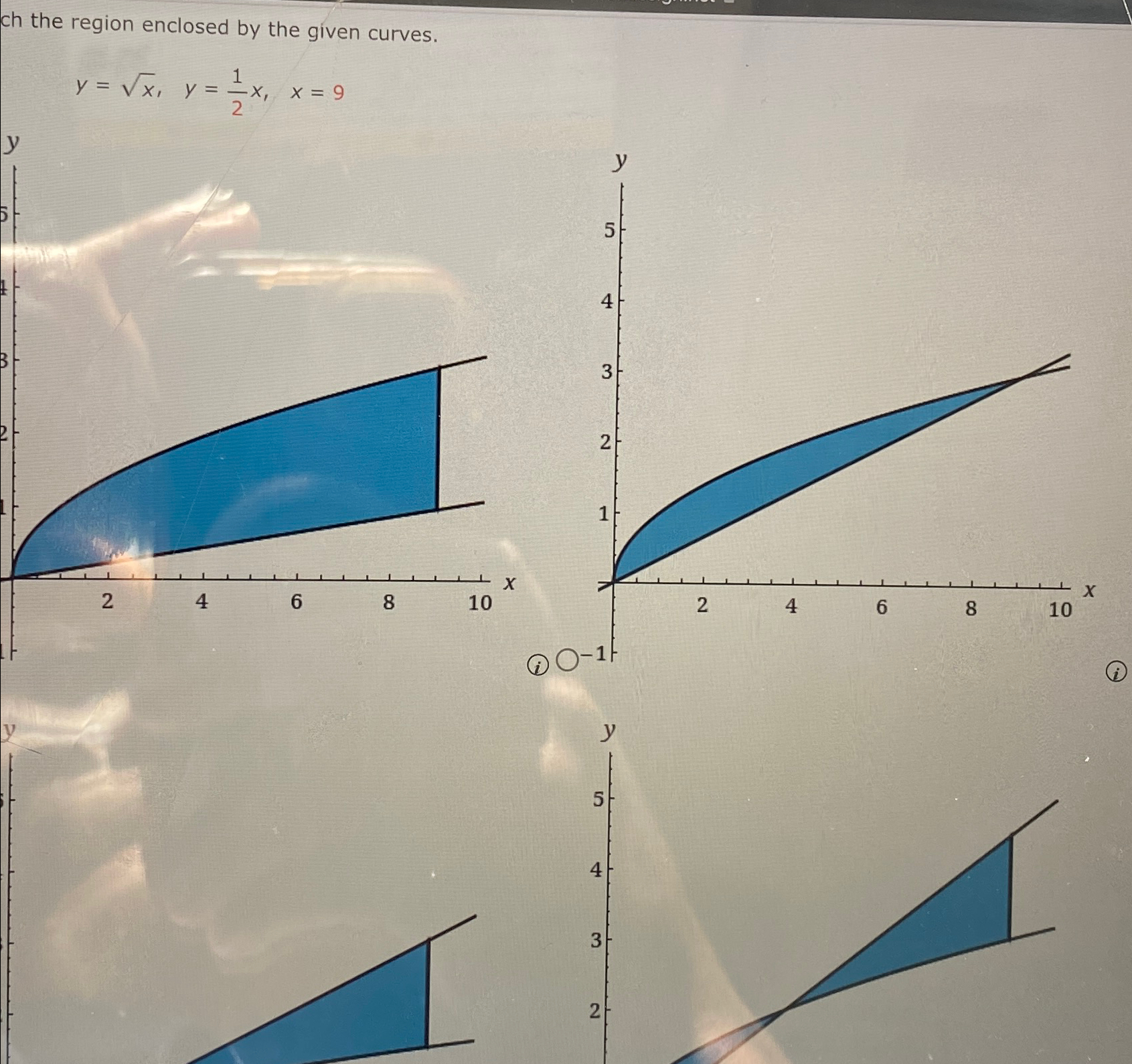 Solved Sketch the region enclosed by the given | Chegg.com