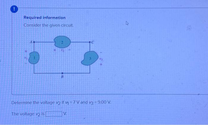 Solved ! Required information Consider the given circuit. + | Chegg.com