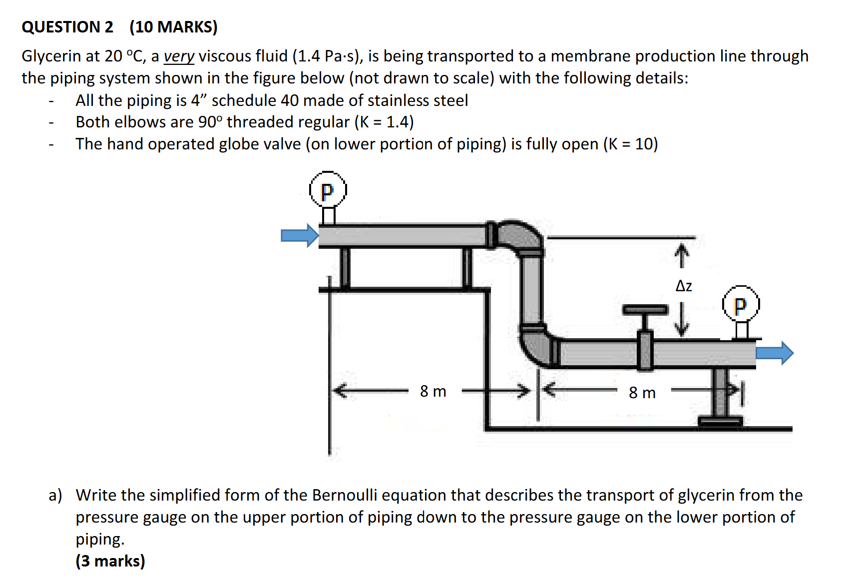 Solved QUESTION 2 (10 ﻿MARKS) ﻿Glycerin at | Chegg.com