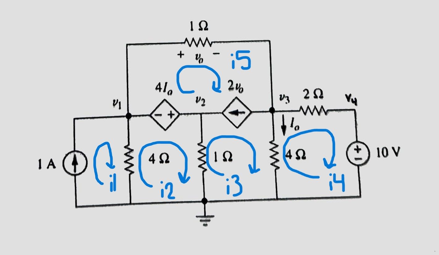 Solved Solve the circuit using Mesh Current Analysis. Each | Chegg.com