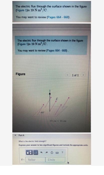 Solved The electric flux through the surface shown in the | Chegg.com