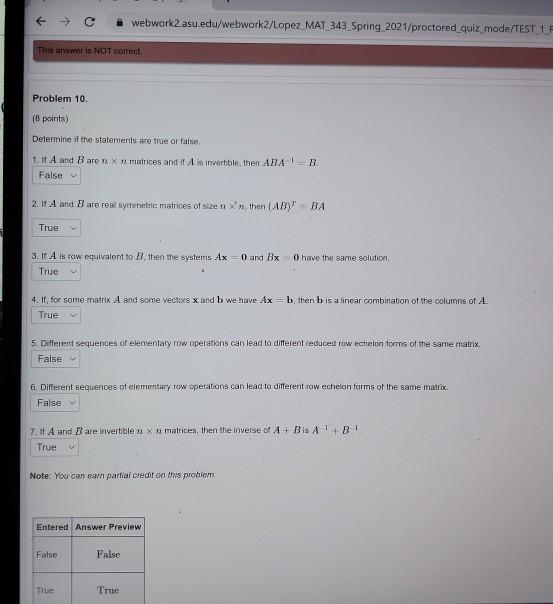Solved + # webwork2.asu.edu/webwork2/Lopez MAT 343_Spring | Chegg.com