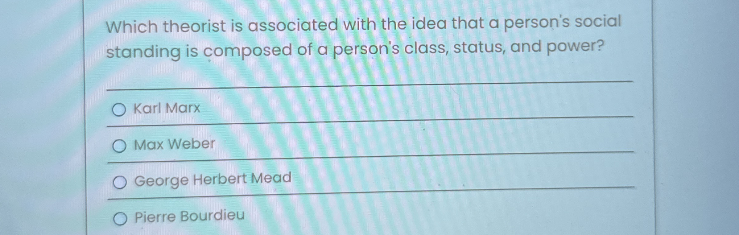 Solved Which theorist is associated with the idea that a | Chegg.com