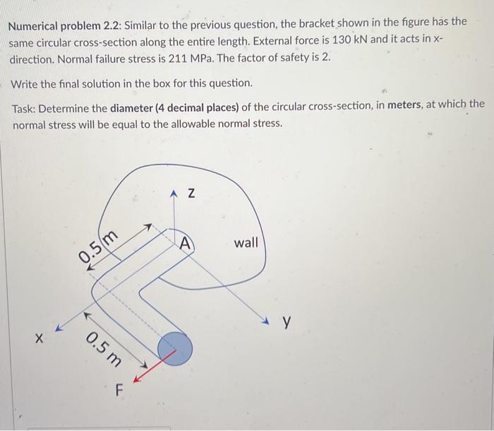 Solved Numerical problem 2.2: Similar to the previous | Chegg.com