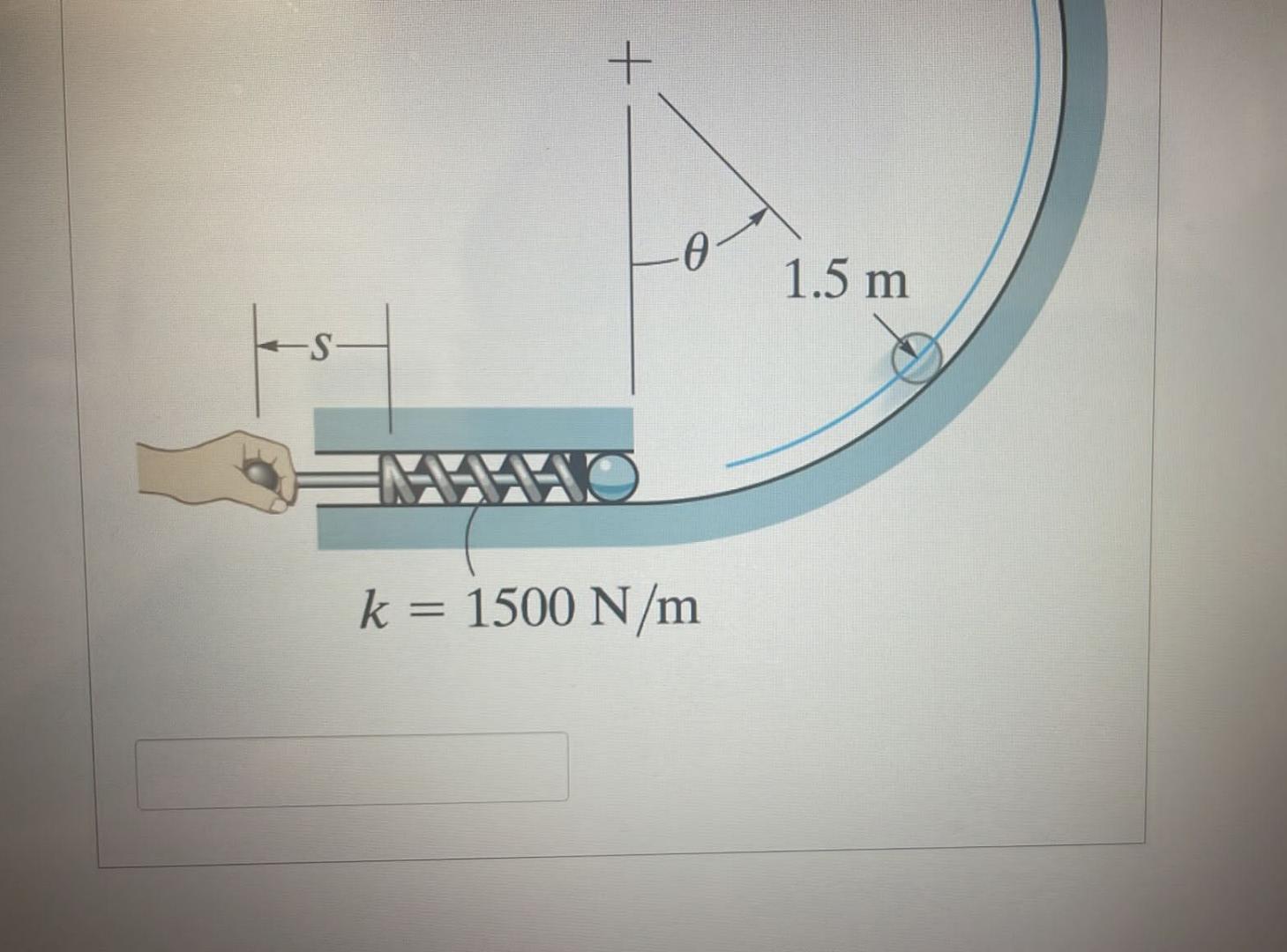 Solved When s = 0, the spring firing mechanism is | Chegg.com