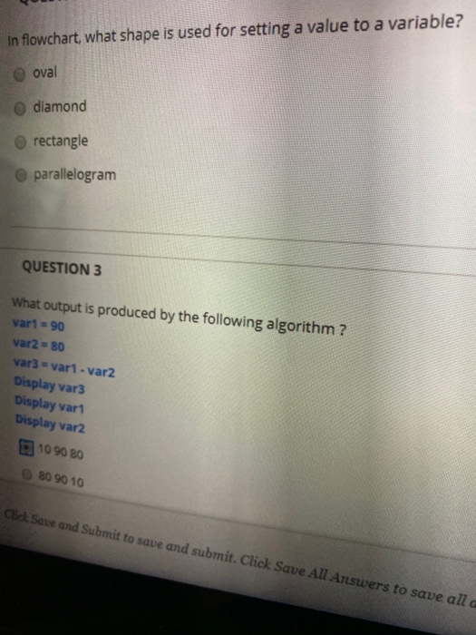 Solved In flowchart, what shape is used for setting a value | Chegg.com