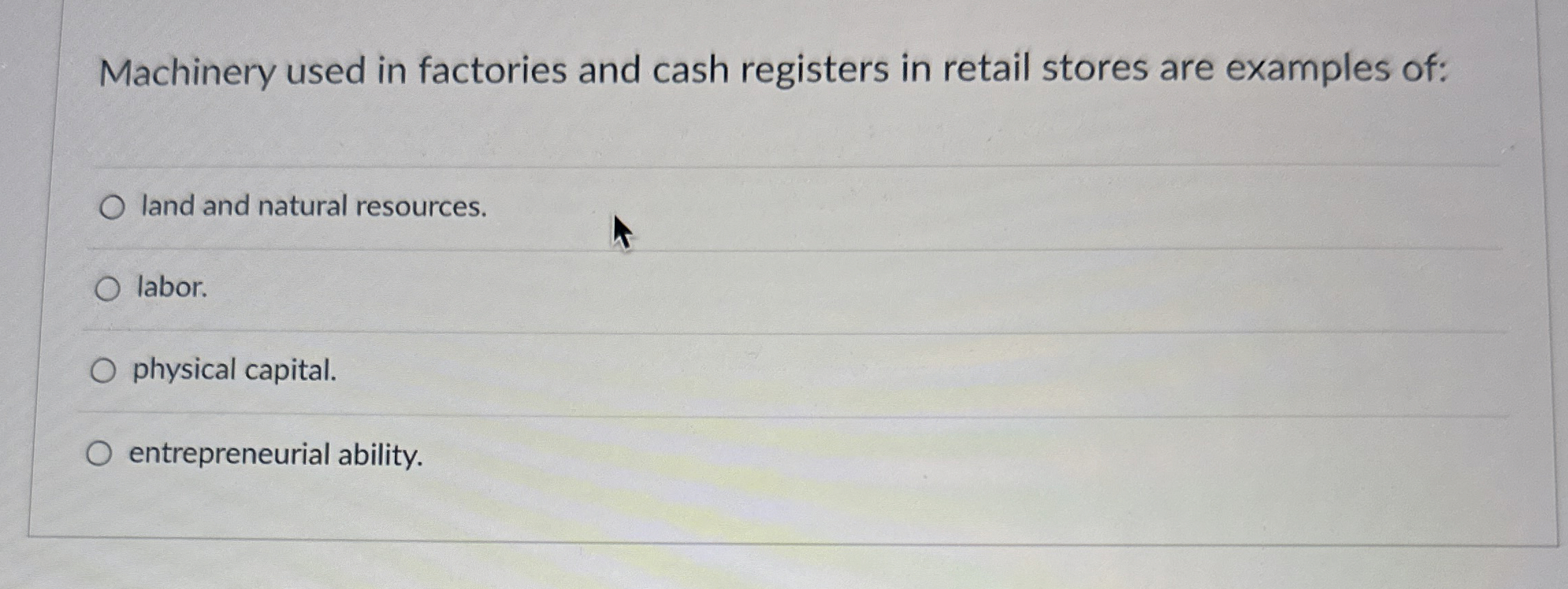 Solved Machinery used in factories and cash registers in | Chegg.com