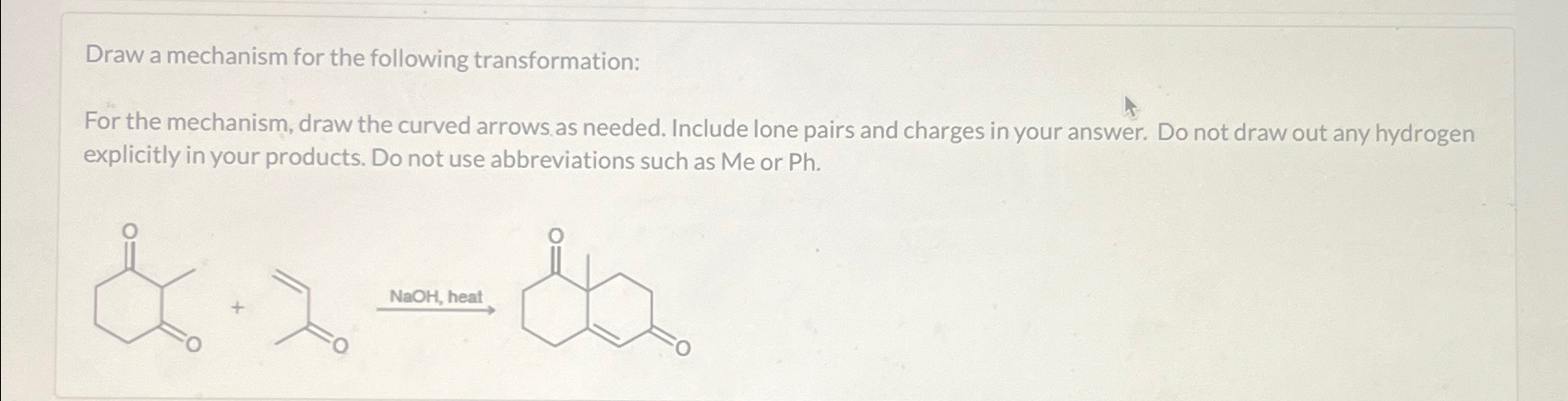Solved Draw a mechanism for the following transformation:For | Chegg.com