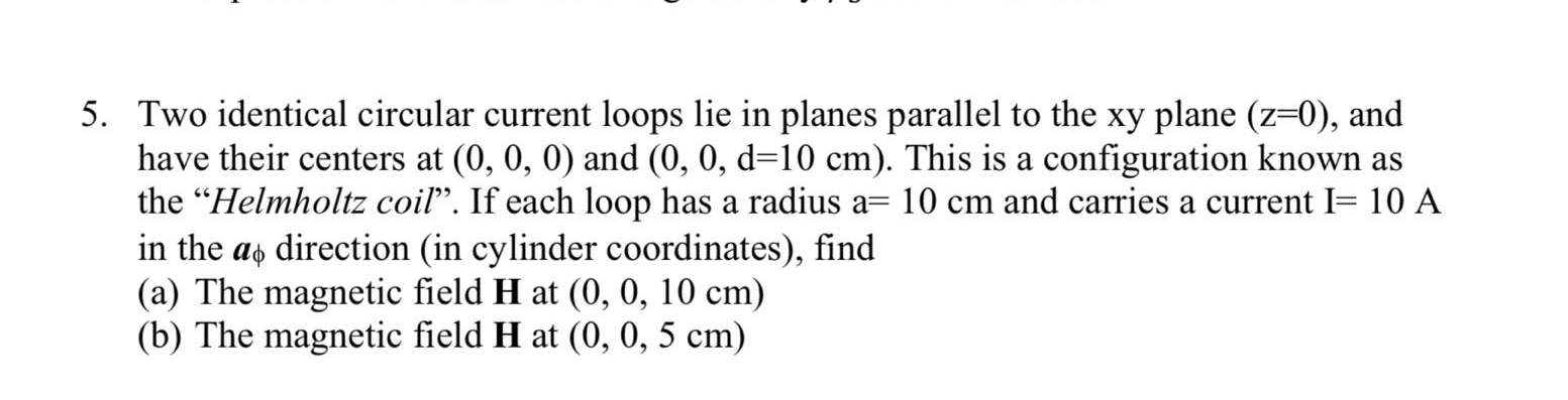 Solved Two identical circular current loops lie in planes | Chegg.com