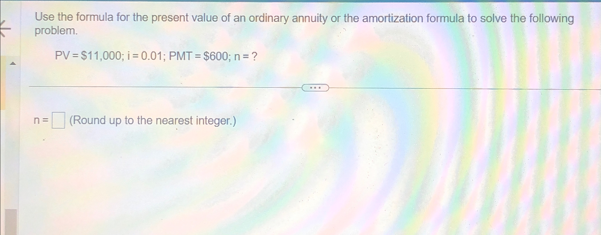 Solved Use the formula for the present value of an ordinary | Chegg.com