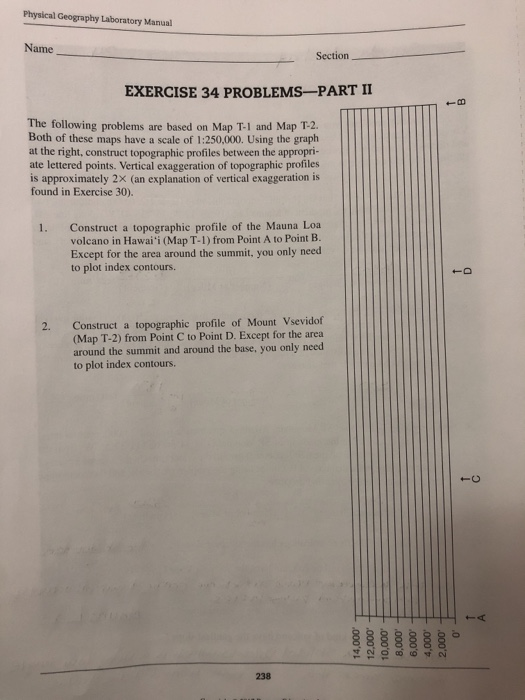 Physical Geography Laboratory Manual Name Section | Chegg.com