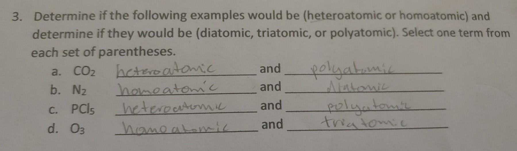 Solved 3. Determine if the following examples would be | Chegg.com