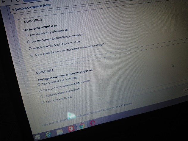 Solved Question Completion Status: QUESTION 3 The purpose of | Chegg.com