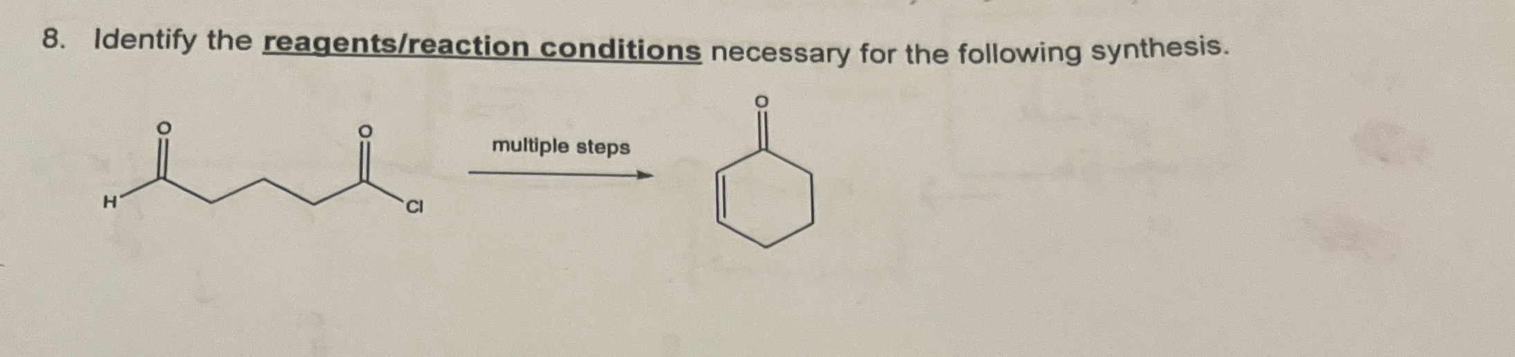 Solved Identify the reagents/reaction conditions necessary | Chegg.com