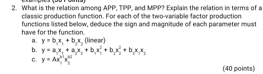 Solved What Is The Relation Among App Tpp And Mpp Explain