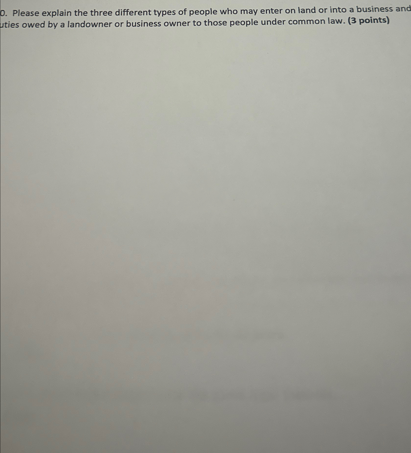 Solved Please explain the three different types of people | Chegg.com