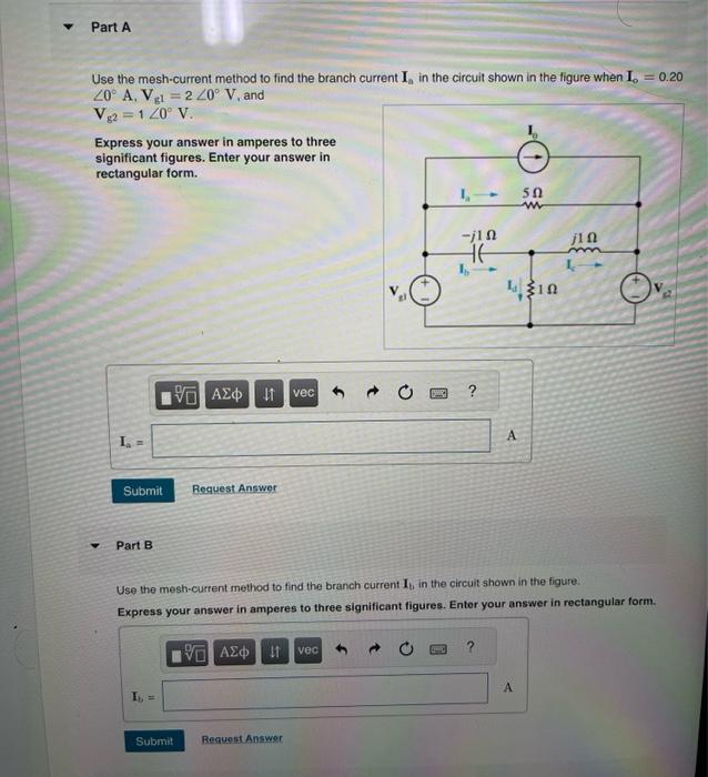 Solved Use the mesh-current method to find the branch | Chegg.com