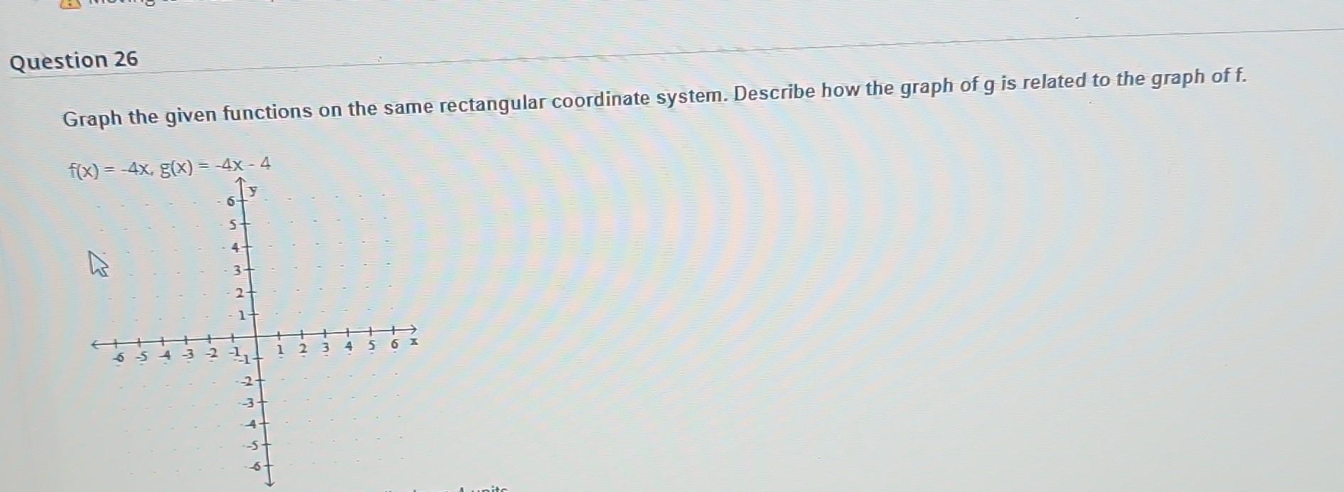 Solved Question 20 Graph the given functions on the same | Chegg.com