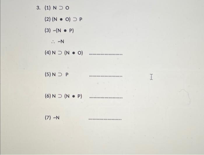 Solved logic #6 Write the rule and the line numbers in each | Chegg.com