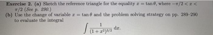 Solved Exercise 2. (a) Sketch the reference triangle for the | Chegg.com