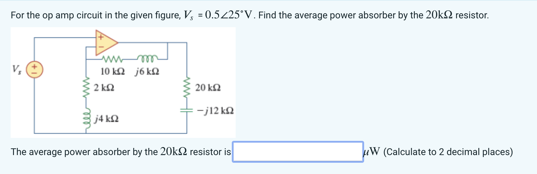 Solved For the op amp circuit in the given figure, | Chegg.com