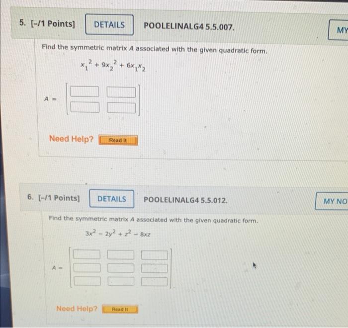 Solved 5. [-/1 Points) DETAILS POOLELINALG45.5.007. MY Find | Chegg.com