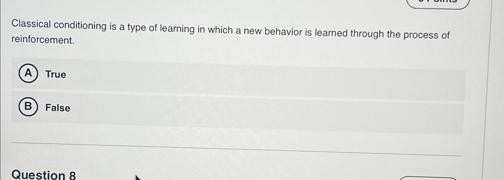 Solved Classical conditioning is a type of learning in which | Chegg.com