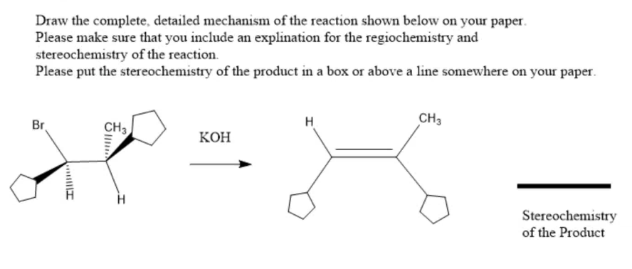 Solved Draw the complete, detailed mechanism of the reaction | Chegg.com