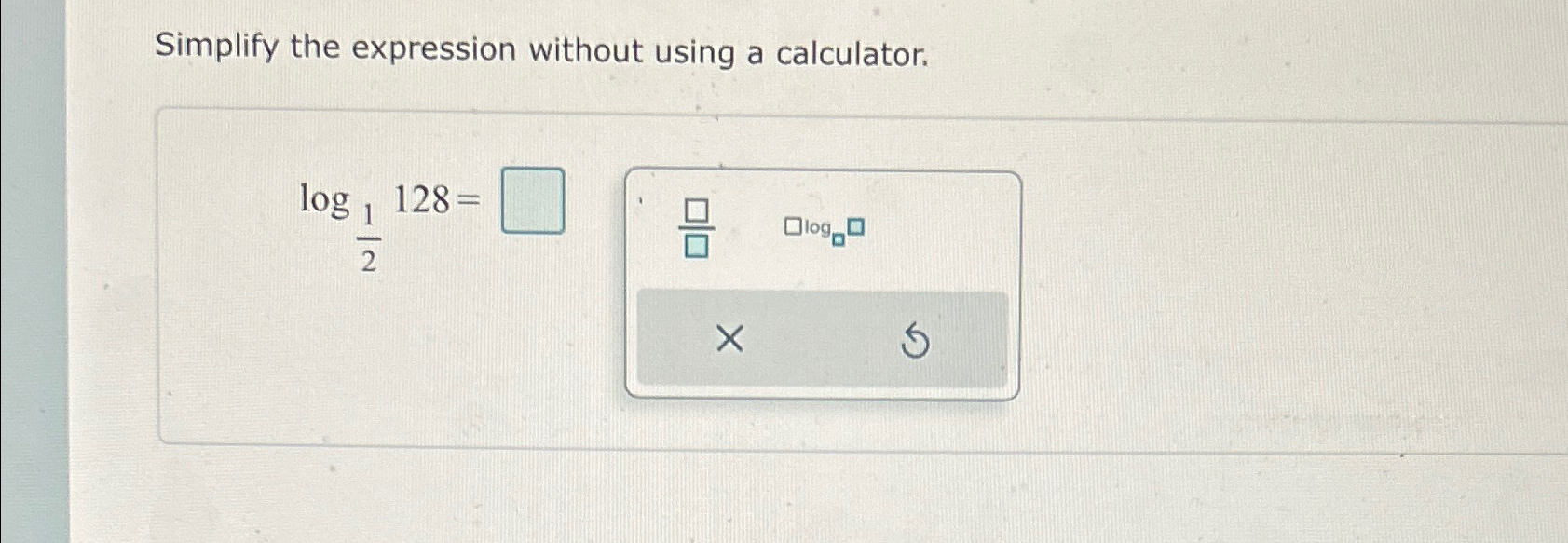 Solved Simplify the expression without using a | Chegg.com