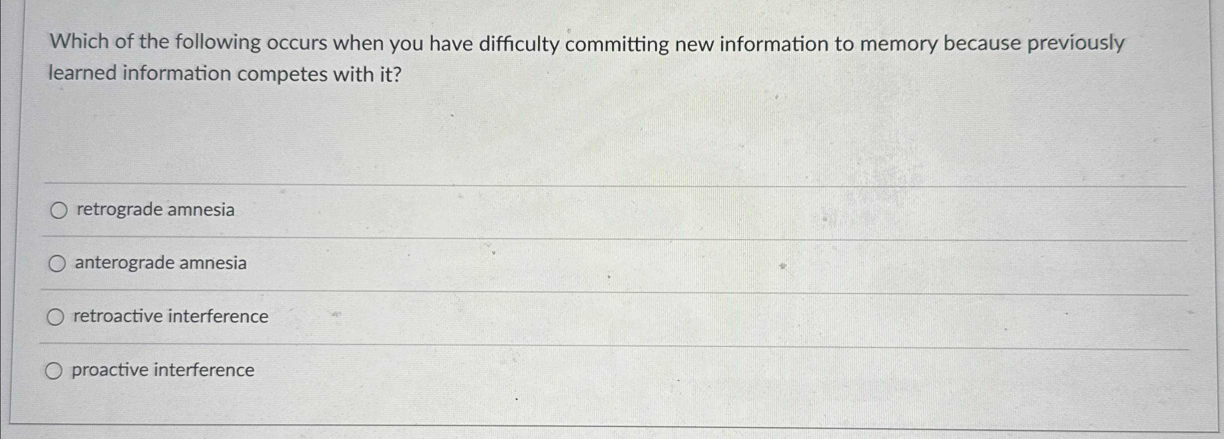 Solved Which of the following occurs when you have | Chegg.com