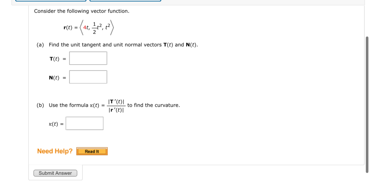 Solved Consider the following vector | Chegg.com