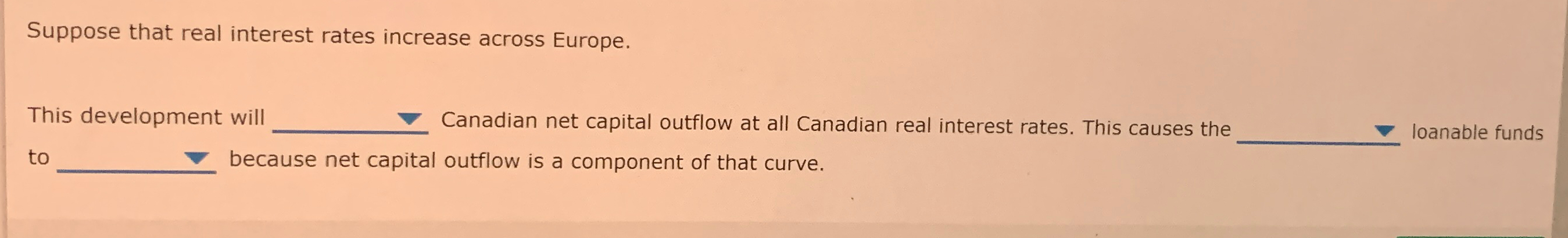 Solved Suppose that real interest rates increase across | Chegg.com