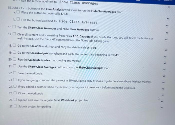 - Customizing the Quick Access Toolbar for the | Chegg.com