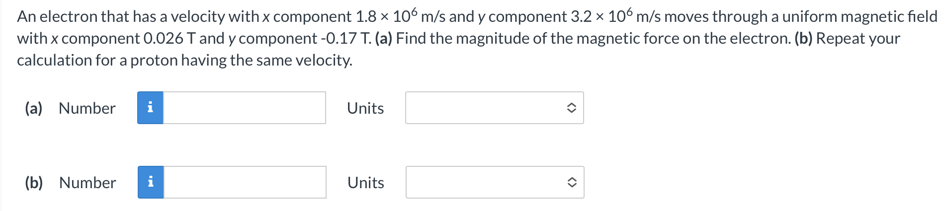 Solved with x ﻿component 0.026T ﻿and y ﻿component | Chegg.com